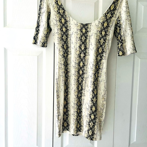 bebe | Dresses | Bebe Python Print Knit Dress New With Tags | Poshmark